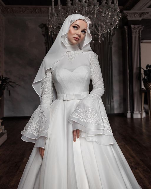 15 Stunning Hijab Wedding Dresses for Modest Muslim Brides